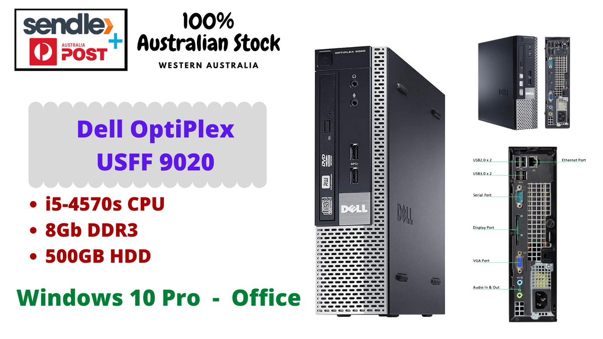 Dell Optiplex 9020 USFF Desktop PC | i5-4570s 2.9GHz | 8GB RAM | 500GB ...